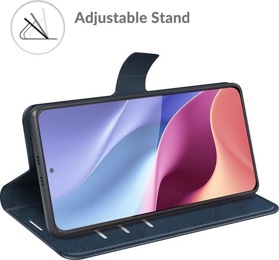 Deluxe Book Case - Xiaomi Poco F3 Hoesje - Blauw | bol.com