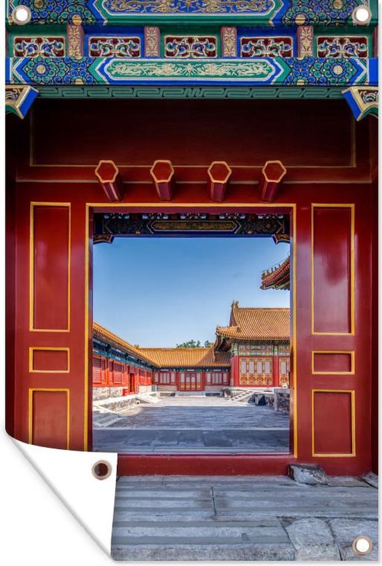 Les portes de la Cité Interdite en Chine affiche de jardin 40x60 cm ...