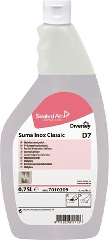 Suma inox classic D7 classic 750 ml rvs onderhoudsmiddel | bol