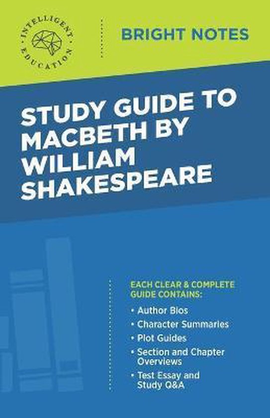 Bright Notes- Study Guide to Macbeth by William Shakespeare ...