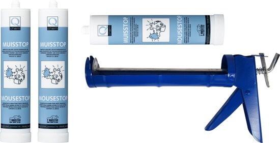 VOORDEEL SET: 3x Qchem Muisstop weringspasta met GRATIS kitspuit ...
