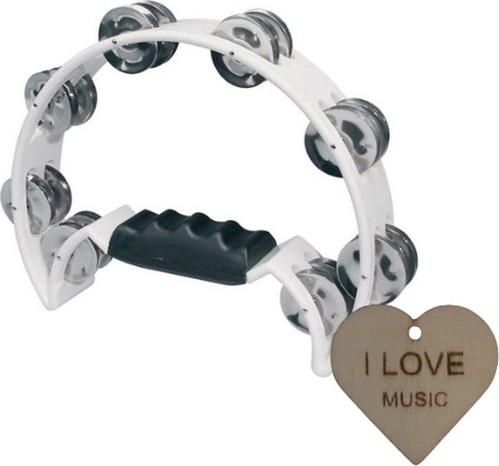 Dadi Halve Maan Tamboerijn | Wit | Met Specter Sleutelhanger | bol