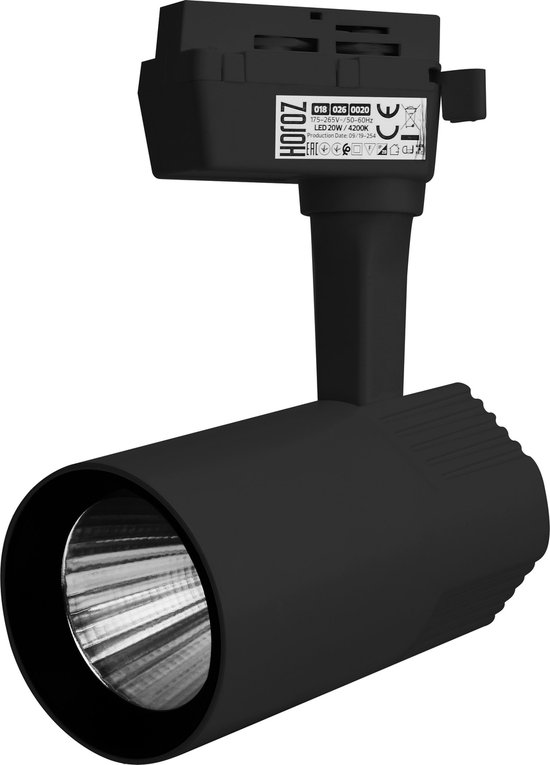 Led Railverlichting - Rail Spot - 1 fase - 20w - 4200K - Daglicht ...