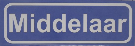 Koelkast magneet plaatsnaambord Middelaar. | bol