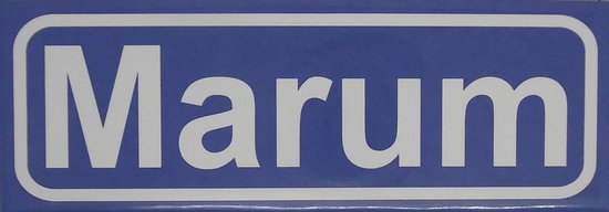 Koelkast magneet plaatsnaambord Marum. | bol