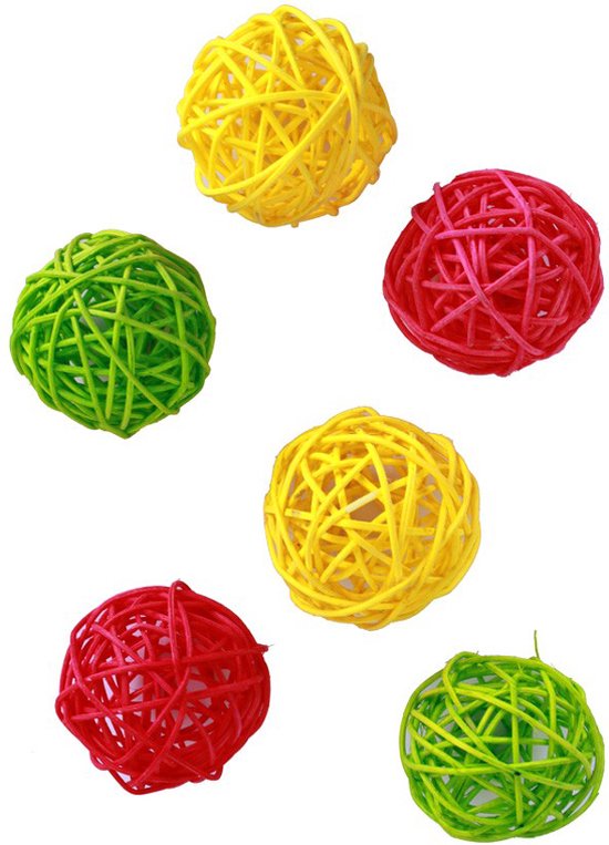 Design407.nl - Brunchballs 8 cm - 6 stuks - Rood Geel Groen - Carnaval ...