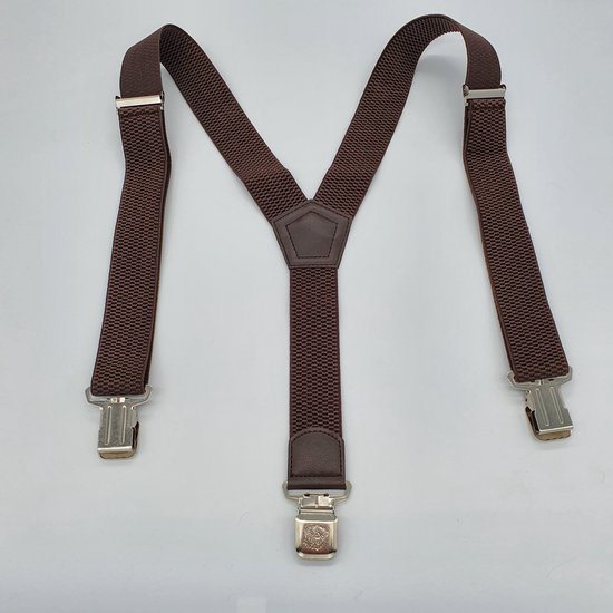 Bretels Bruin - Met extra stevige, sterke en brede klem | bol