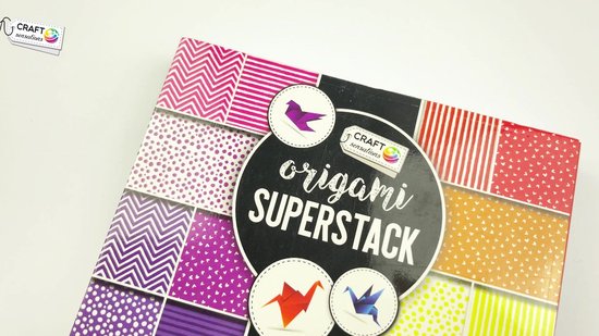 XXL Pack Origami Papier | 180 vellen | Inclusief vouwvoorbeelden ...