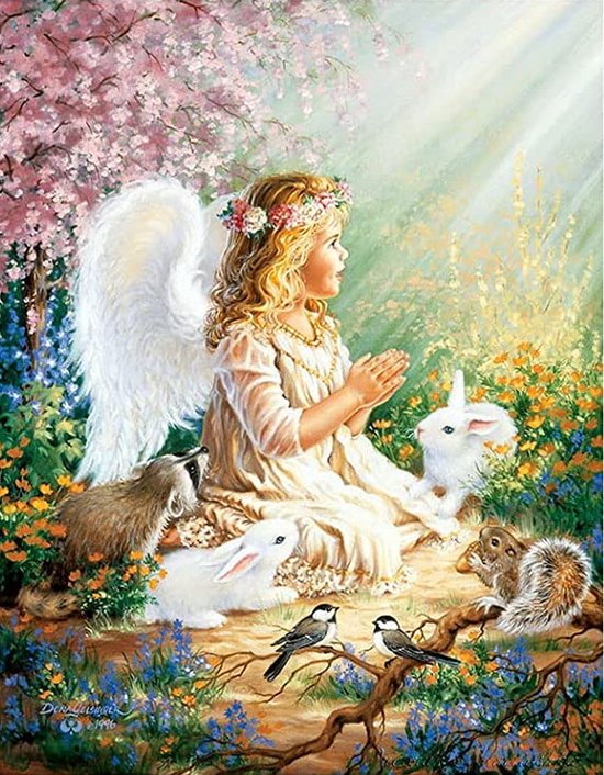 DIAMOND PAINTING Engel (30 X 40 CM) | bol