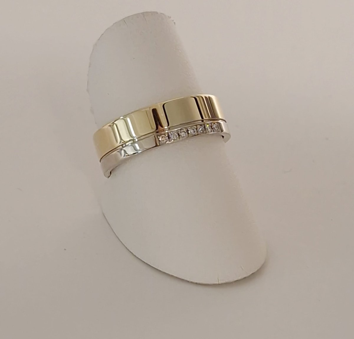 trouwring - dames - Aller Spanninga - 407 - geel/witgoud - 14 karaat ...