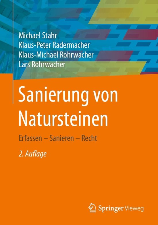 Sanierung von Natursteinen (ebook), Michael Stahr | 9783658306274 ...