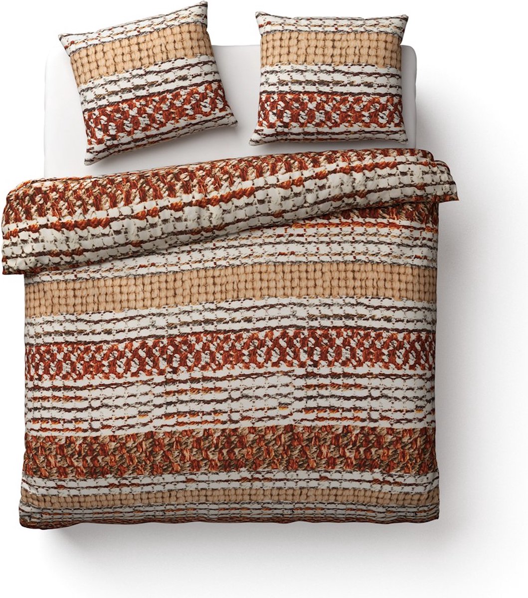 Beter Bed Select Dekbedovertrek Ove - 200 x 200/210/220 cm - rood | bol.com