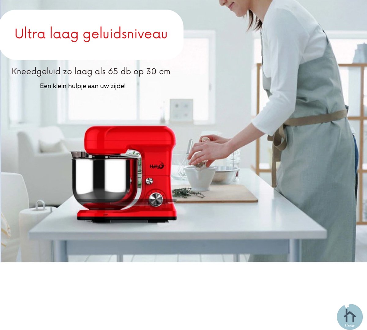 Thuys Deegmachine - Kneedmachine voor Zwaar Deeg - Deegmixer incl ...