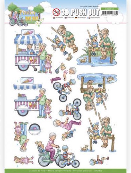 3D Push Out - Yvonne Creations - Funky Day Out - Activity | bol.com