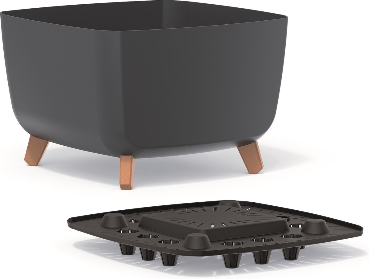 Prosperplast Gracia - Pot de fleurs avec pieds amovibles - Plastique ...