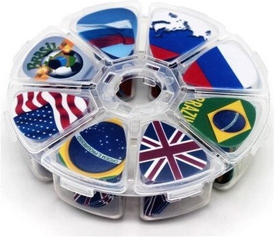 50 Plectres avec Landen - Différentes épaisseurs - Plectre pour guitare ...