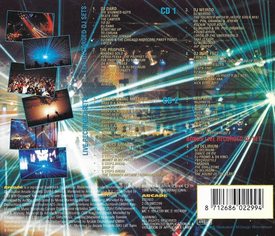 Thunderdome '96 - Dance Or Die! - 2xCD Compilation Electronic Hardcore ...