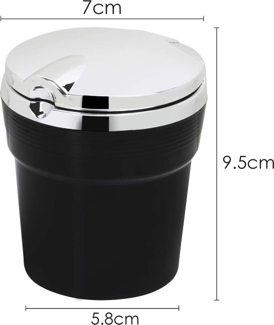 Doodadeals® Asbak Auto met Led Lampje - Vuilnisbakje Auto - Ashtray Car ...