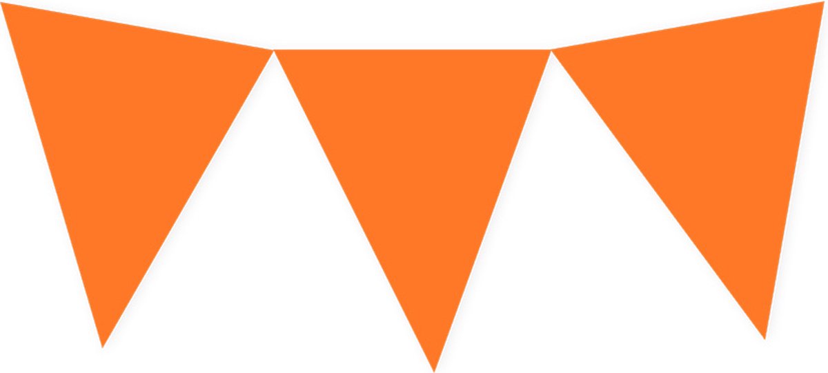 Mini vlaggenlijn | Hollands Feest | 20 vlaggetjes | 4 meter | oranje ...