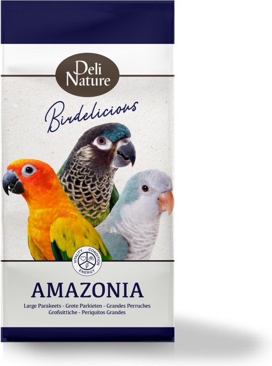 Deli Nature Birdelicious Grote Parkieten Amazonia 800 gr | bol