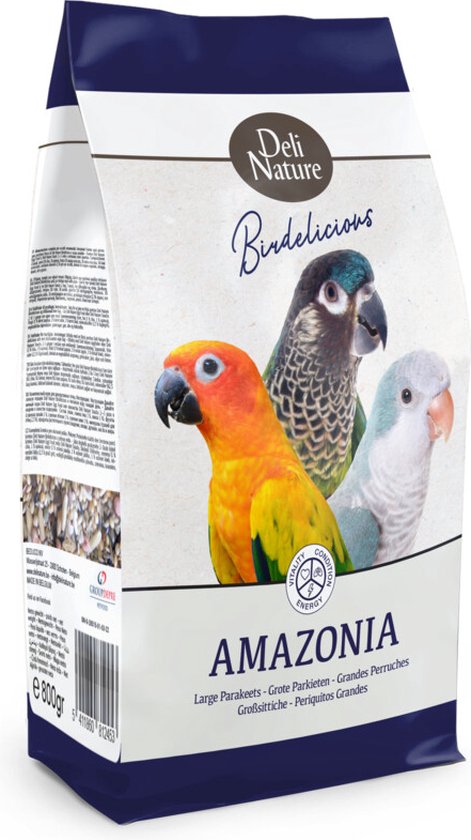 Deli Nature Birdelicious Grote Parkieten Amazonia 800 gr | bol