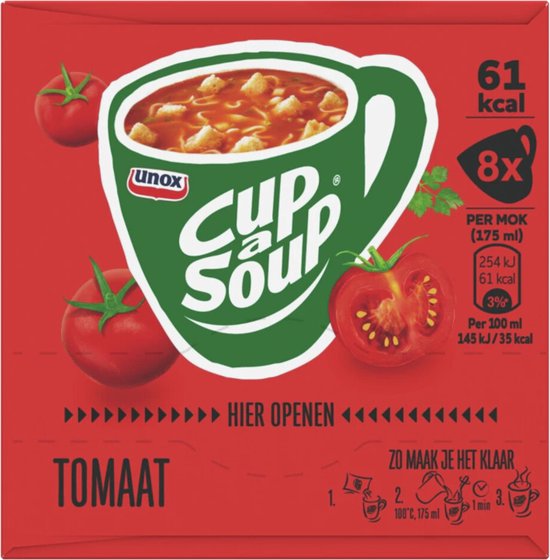 Unox Cup-a-Soup Tomaat 3 x 175 ml | bol.com