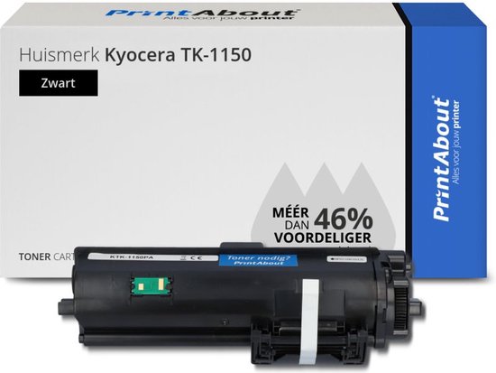 PrintAbout huismerk Toner TK-1150 Zwart geschikt voor Kyocera | bol.com