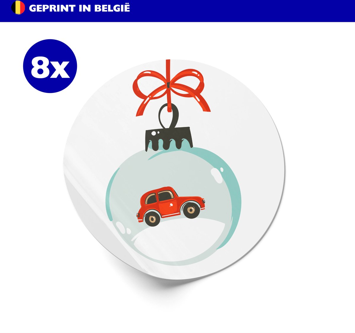 Stickers Kerstmis Nieuwjaar | Feeststicker | per 48 | Sluitzegel ...