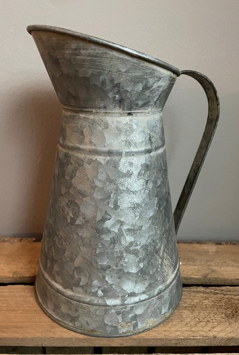 Schenkkan - Groot - Zilver met handvat - Vaas - Bloemenvaas - Vaas ...