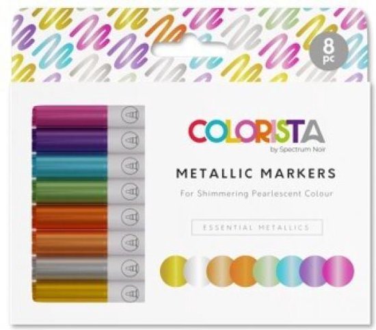 Colorista - Metallic Markers - Essential Metallics 8 st | bol.com