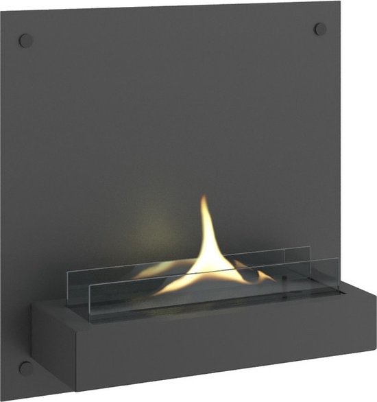 Square 180 Steel Black Tenderflame | bol