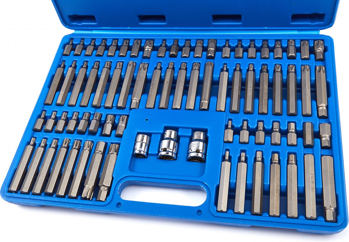 HBM 75 Delige Inbus, Torx, Spline en Ribe Doppenset | bol.com