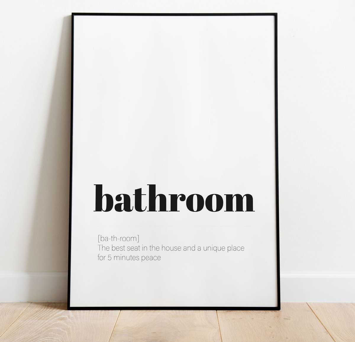 Poster Bathroom - WC Posters - Inclusief lijst - 21x30 cm - A4 ...