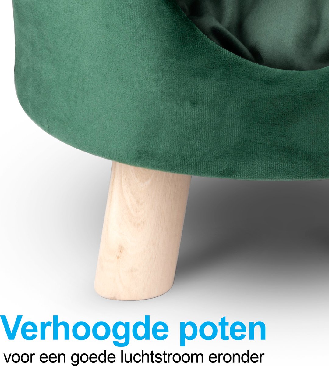 maxxpro Kattenmand op Pootjes - Poef - 100% Polyester - tot 80kg - Ø 33 ...