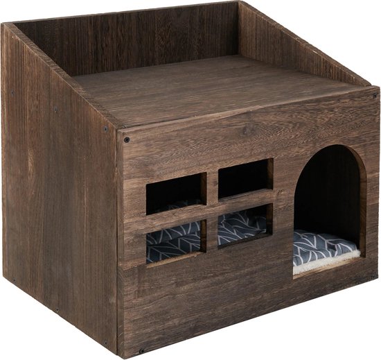 Kattenkooi- Duurzaam Houten- Kat Cave Bed -Meubels Kitten Slaap Lounge ...