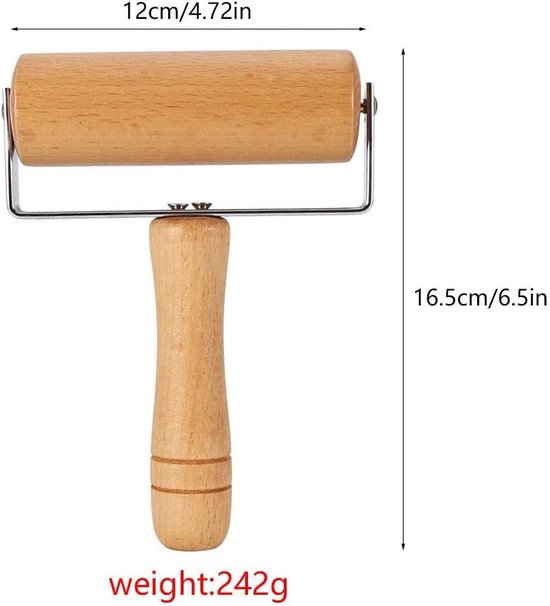 Deeg Baker Roller Set Houten Rolling Pin Bakken Keukengerei voor Gebak ...