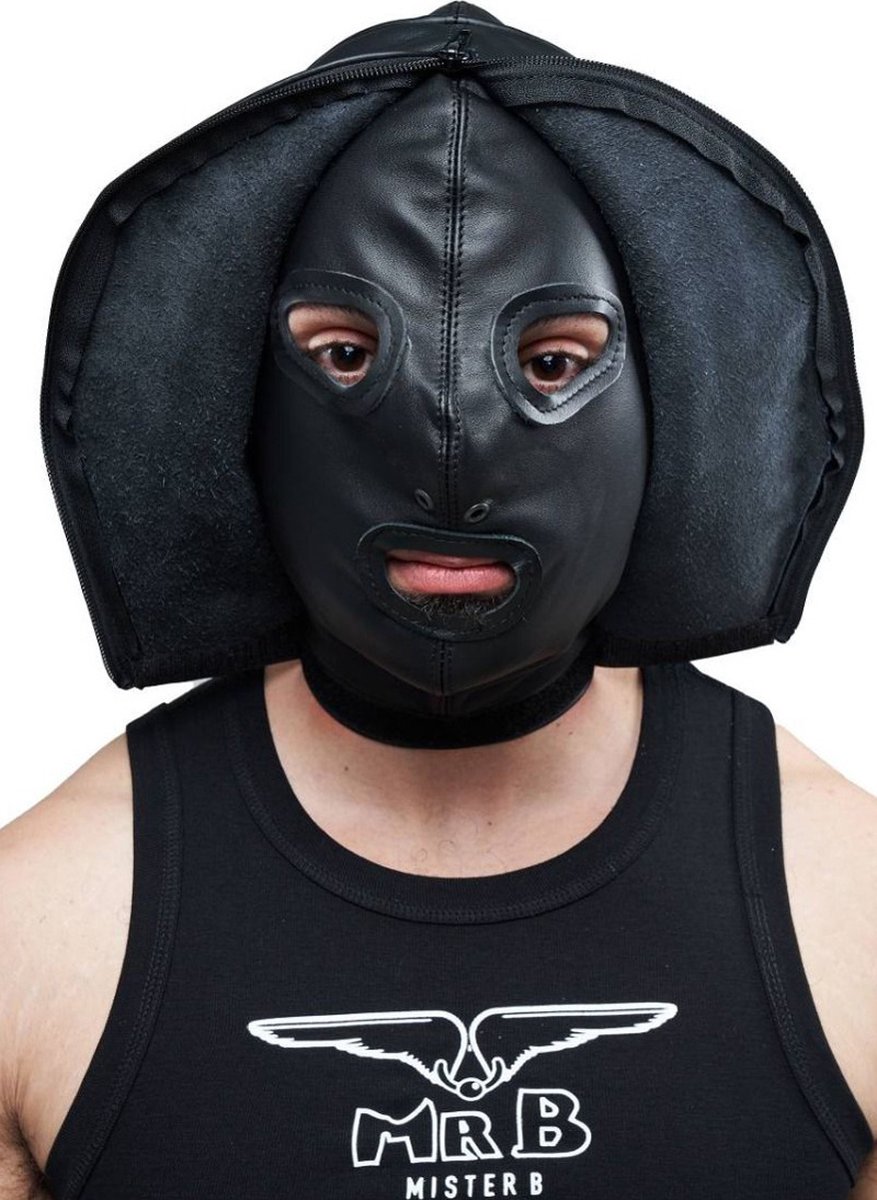 Mister b dubbelzijdige leren masker xl | bol.com
