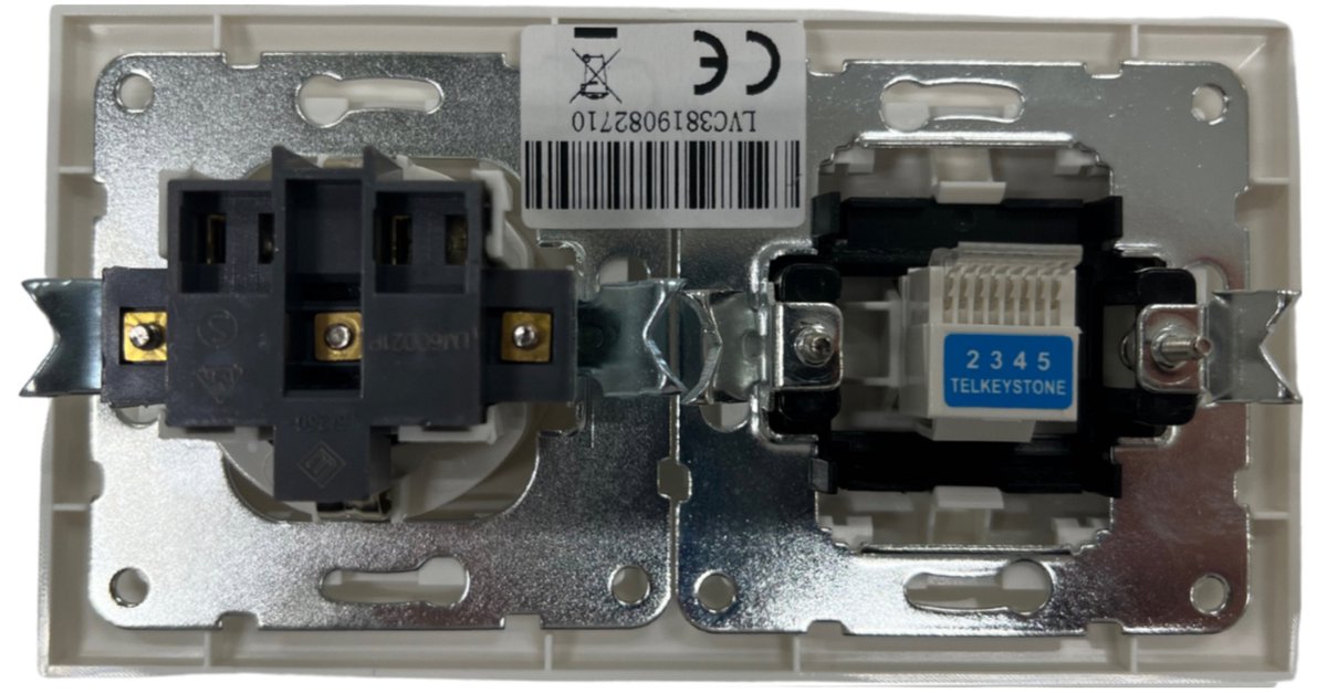 Telefoon Contactdoos - Wandcontactdoos - Inbouw - 1-voudig Stopcontact ...