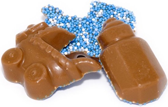 Baby Chocolade Wiegjes & Melkflesjes Blauw 2,5 Kilo | bol.com