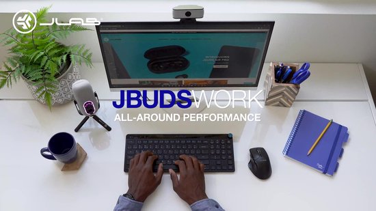 JLAB JBuds Draadloos Toetsenbord - Verbinden via Bluetooth of USB ...