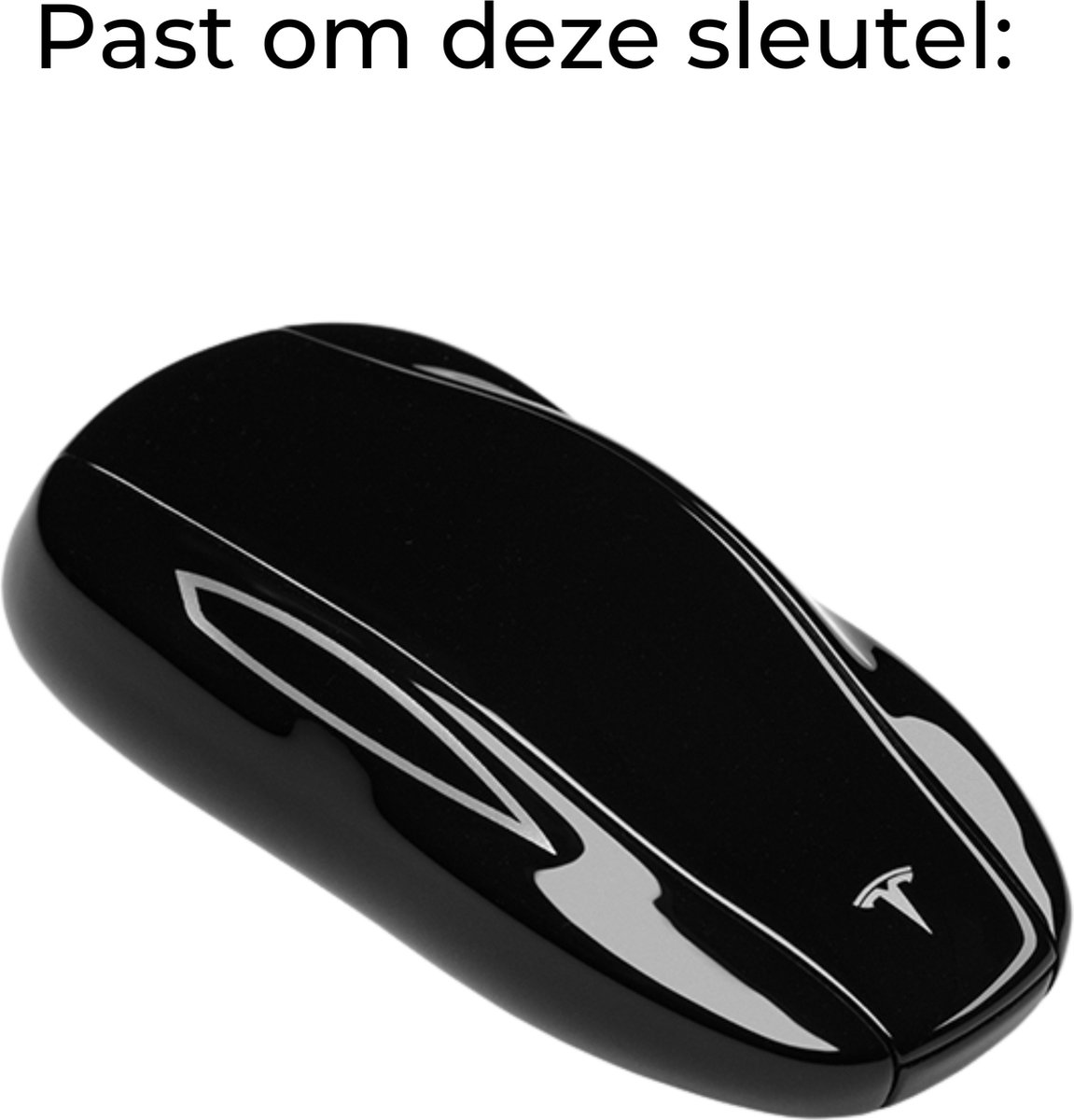 Zachte TPU Sleutelcover - Tesla - Zwart Goud Metallic - Sleutelhoesje ...
