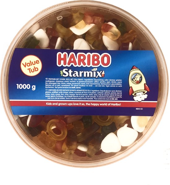 Haribo Starmix - silo 1 Kilo - Doos 6 silo's | bol