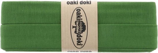 OAKI DOKI TRICOT DE LUXE JERSEY BIAISBAND GROEN 20MM X 3METER- 426 ...