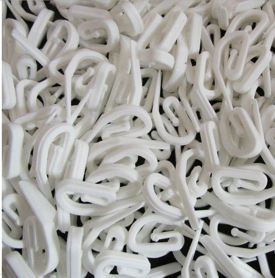 Schelphaken Gordijnhaak Zwaar 100 stuks - extra sterk - Type Delrin | bol