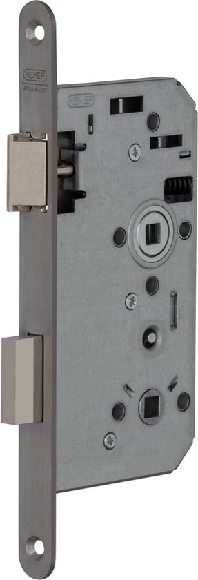 Nemef badkamer en wcslot 444/744/17 dm=60mm ls/rs afgerond rvs zonder ...
