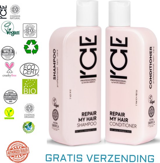 ICE-Professional REPAIR MY HAIR Shampoo + Conditioner 2 x 250ml | bol