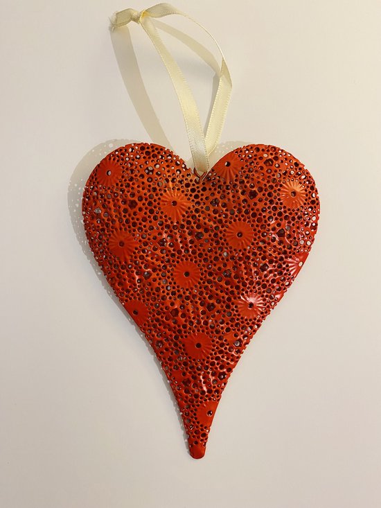 Metalen Rode Hart ( Hangend) | bol