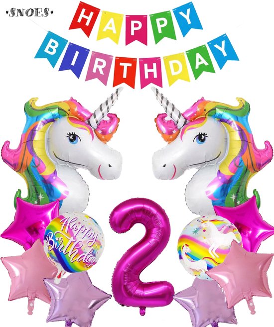 Snoes Helium Ballonnen Set 2 Jaar - Verjaardag Versiering ...