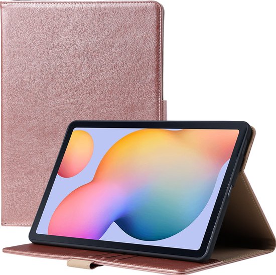 Luxe Samsung Tab S6 Lite Hoes - Leer - Samsung Tablet S6 Lite Hoesje ...