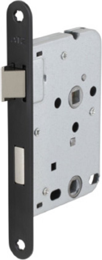 ATZ - Insteekslot Badkamerslot/Wc-slot - Met Zwarte Voorplaat - Doorn ...